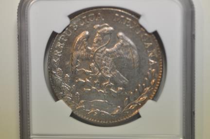 Mexico; Silver 8 Reales 1884-Mo MH NGC UNC Details cleaned | North & Central American and ...