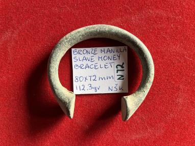 Bronze Manilla Slave Money Bracelet used in Africa used in West Africa ...