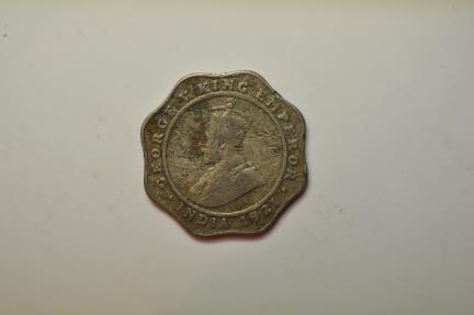 India British; 4 Annas 1921 (b) Key Date ! | Asian and Middle Eastern Coins