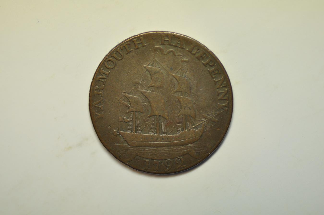 Great Britain; Yarmouth Half Penny Token 1792 | European Coins