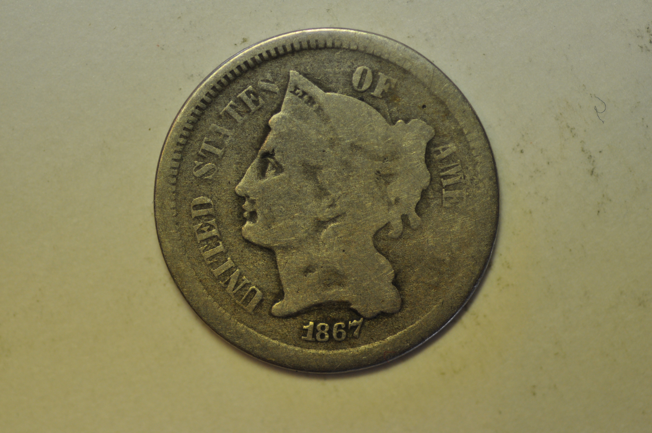 USA Nickel 3 Cents 1867 | 3 Cents