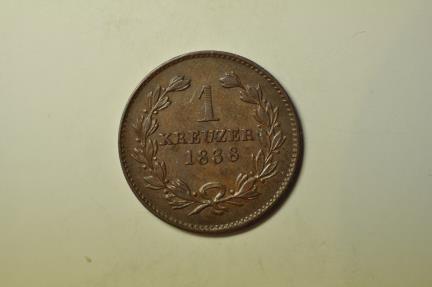 German States Baden; Kreuzer 1838 UNC | European Coins