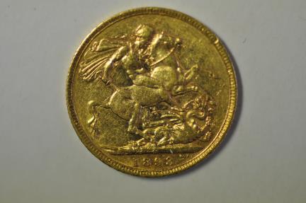 Australia; Gold Sovereign 1893-M | Australian & Oceanian Coins