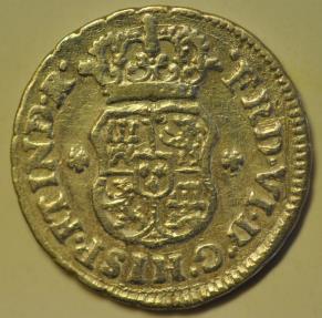 Mexico Silver 1/2 Real 1752 Mo M Pillar Type | North & Central American ...