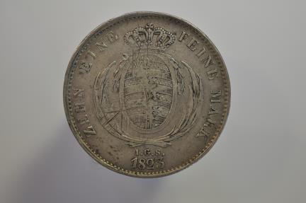 German States Saxony-Albertine; Silver Thaler 1823 IGS | European Coins