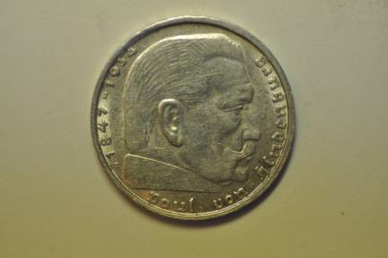 Germany Third Reich; Silver 2 Reichsmark 1939 B | European Coins