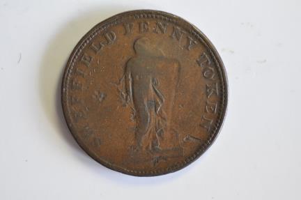 Great Britain; Yorkshire - Sheffield Workhouse Penny Token 1812
