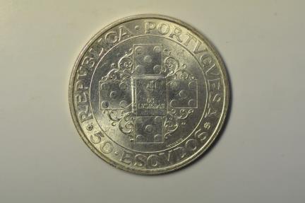 Portugal; Siler 50 Escudos 1972 - 400th Anniversary of Heroic Epic Os ...