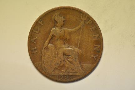 Great Britain; 1/2 Penny 1908 | European Coins