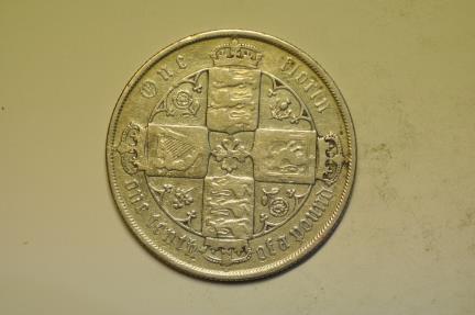 Great Britain; Silver Florin 1880 Gothic Type | European Coins