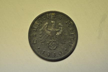 Germany Third Reich; Zinc 1 Reichspfennig 1940-F | European Coins