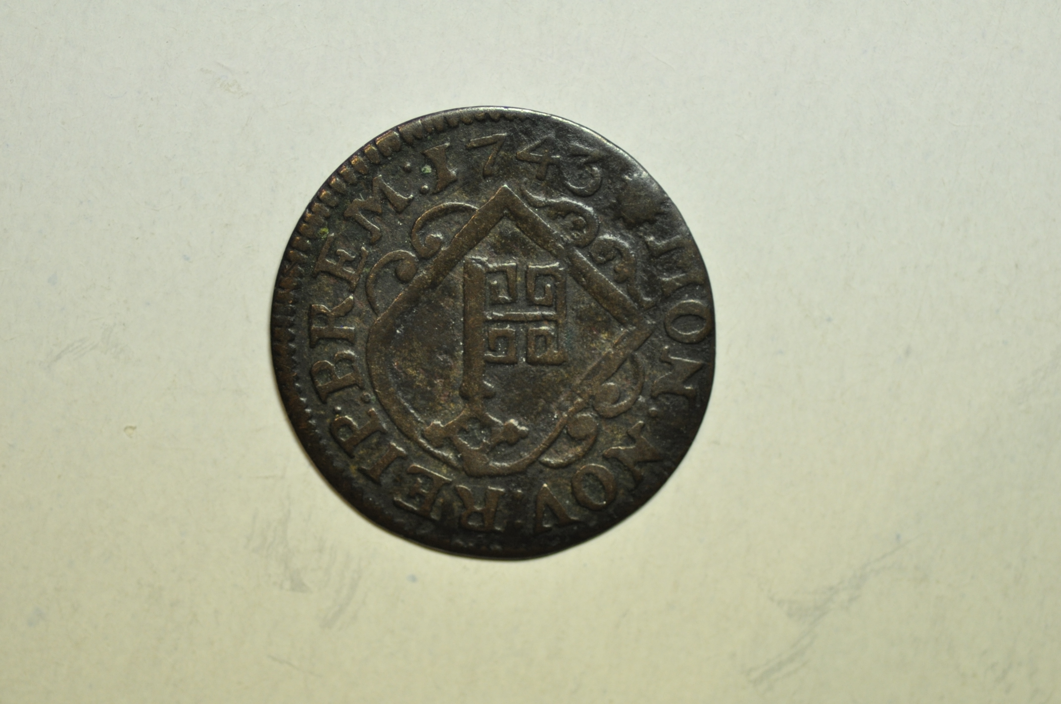 German States - Bremen Free City; Silver Groten 1743 | European Coins