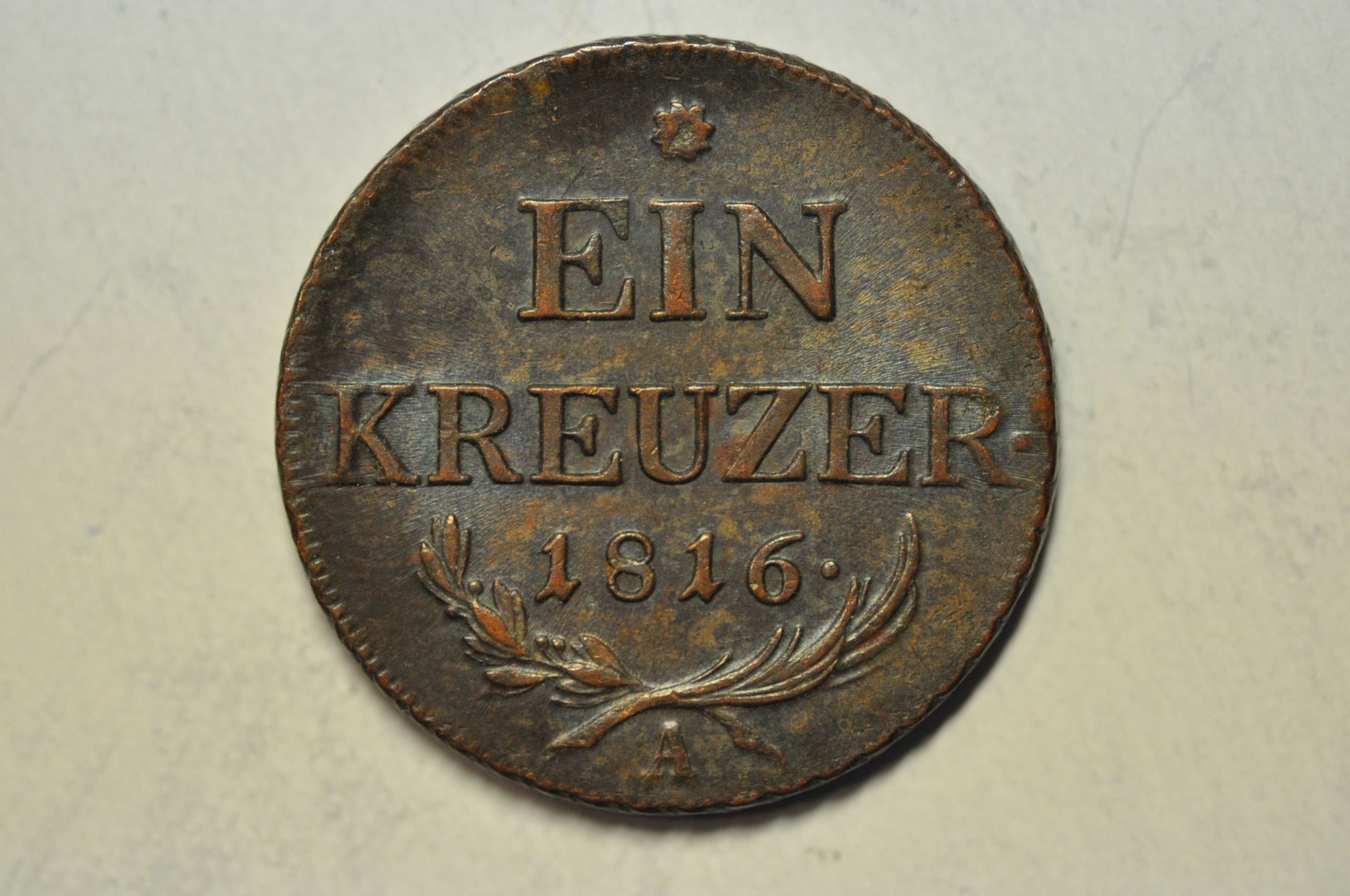 Austro-Hungarian Empire; Kreuzer 1816-A AU | European Coins