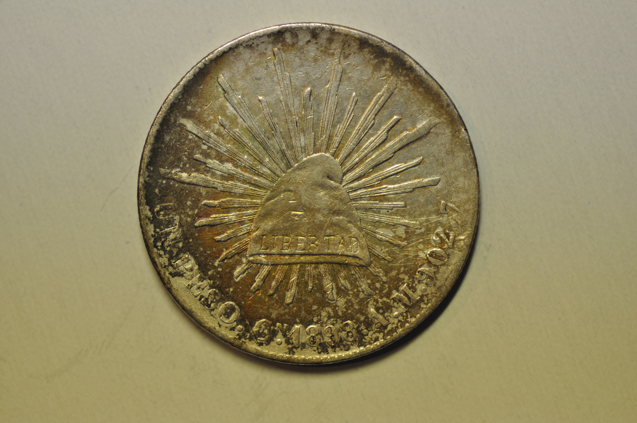 Mexico; Silver Peso 1898 Cn AM | North & Central American and Caribbean ...