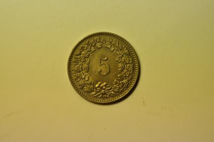 Switzerland; 5 Rappen 1909-B UNC | European Coins