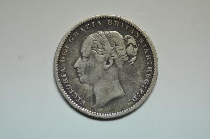 Great Britain; Silver Shilling 1881 Toned | European Coins