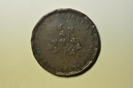 Great Britain Ireland; Penny Token 1813 J. Hills Dublin | European Coins