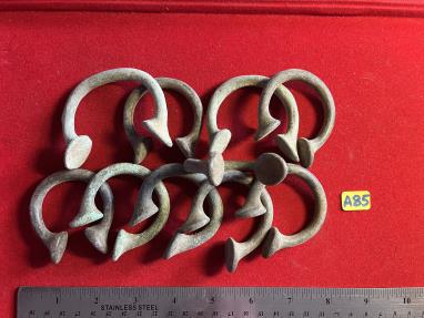 One (1) Bronze Manilla Slave Money Bracelet - used in West Africa 1500 ...