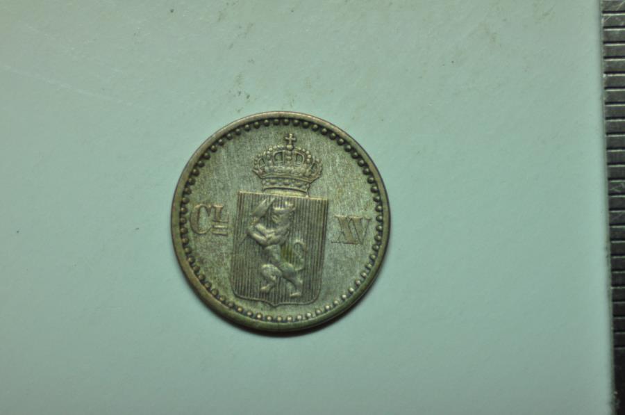 Norway; Silver 2 Skilling 1871 XF | European Coins