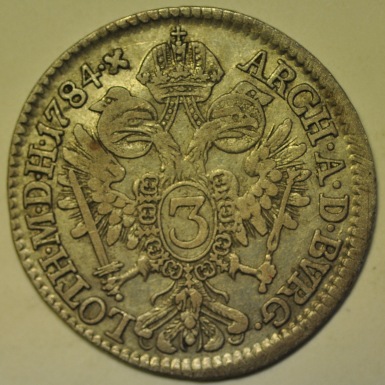 Austria Silver 3 Kreuzer 1784 A | European Coins