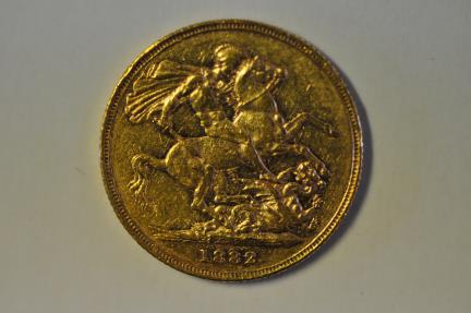 Australia; Gold Sovereign 1882-S | Australian & Oceanian Coins