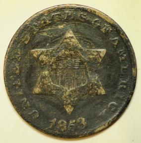 Silver 3 Cents 1853 - Type 1 | 3 Cents
