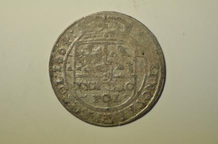 Poland; Silver 30 Groszy - Tympf 1664-AT | European Coins