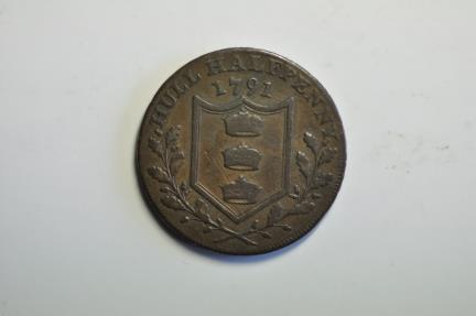 Great Britain; Yorkshire Hull Half Penny Token 1791 | European Coins