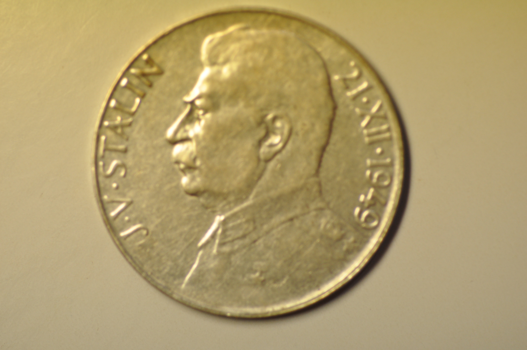 Czechoslovakia; Silver 100 Korun no date (1949) Josef V. Stalin - 75th ...