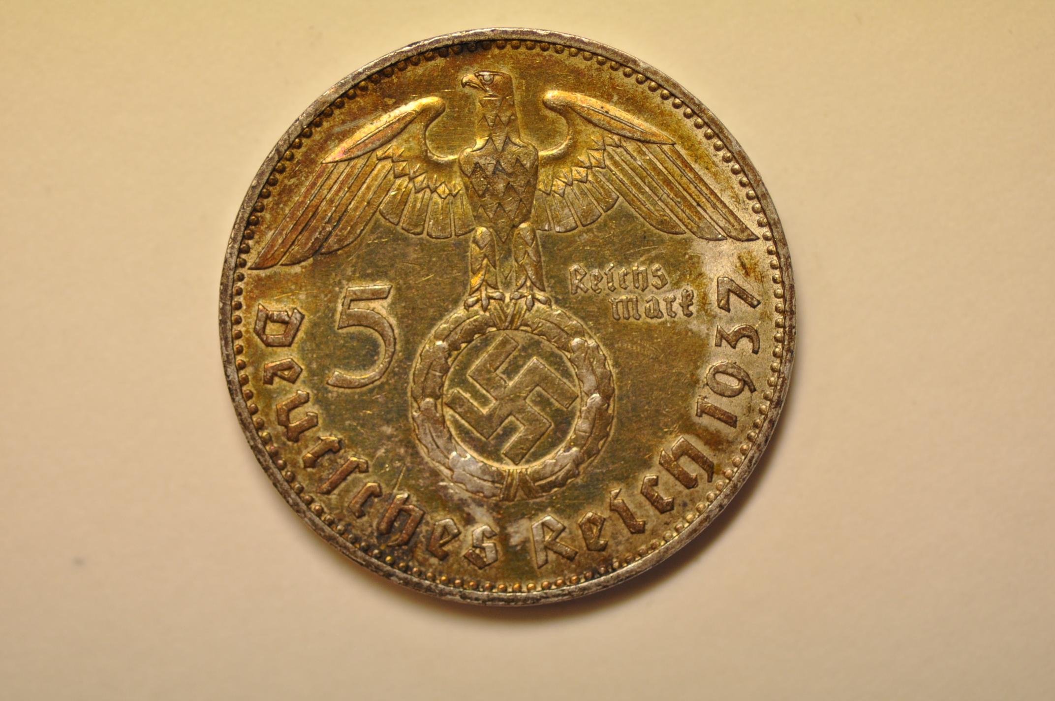 Germany; Silver 5 Reichsmark 1937-J Paul von Hindenburg | European Coins