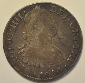Mexico Colonial Silver 4 Reales 1804 Mo TH Rare ! | North & Central ...
