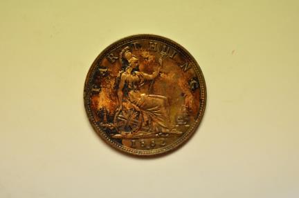 Great Britain; Farthing 1882-H AU | European Coins
