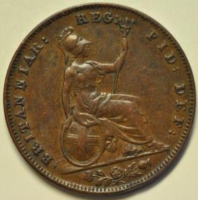 Great Britain Farthing 1848 VF | European Coins