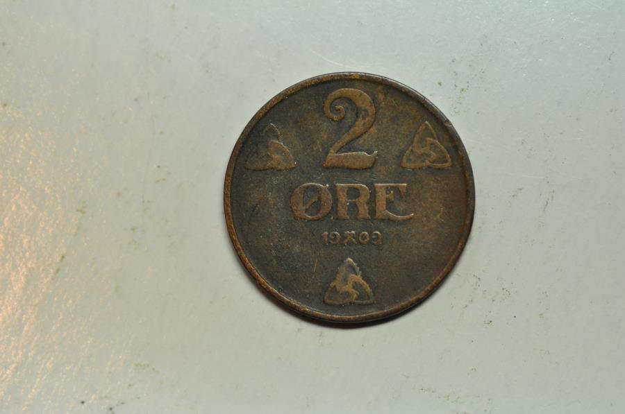 Norway; 2 Ore 1909 | European Coins
