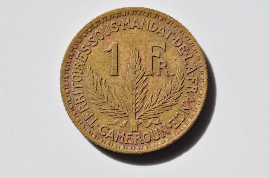Cameroon; Franc 1924 VF/XF | African Coins