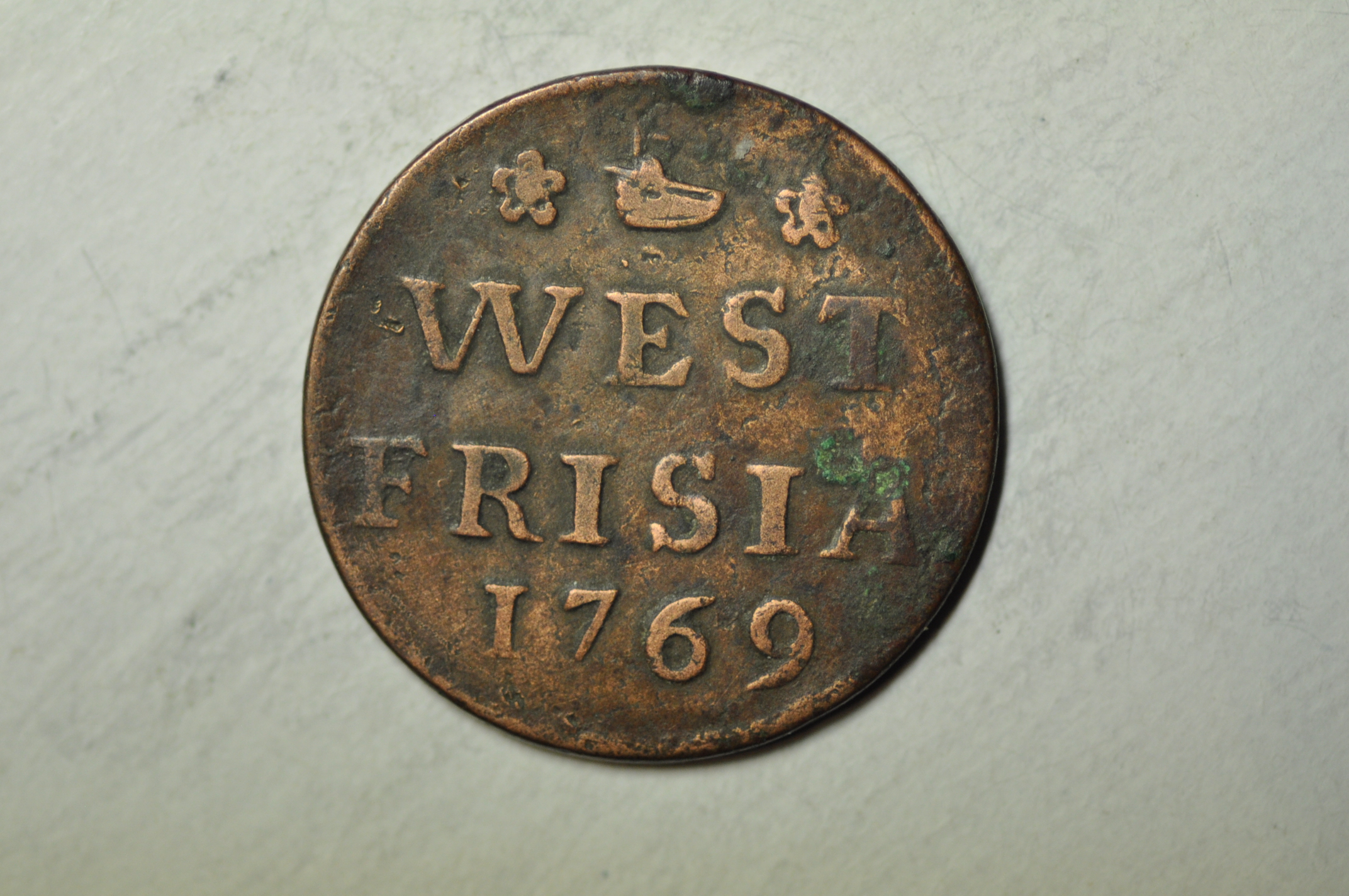 Netherlands West Friesland; Duit 1769 Herringship | European Coins