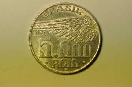 Brazil; Silver 5,000 Reis 1936 | South American Coins