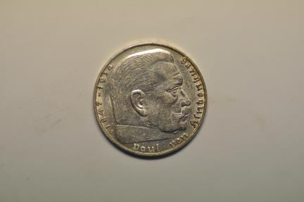Germany Third Reich; Silver 2 Reichsmark 1939 J | European Coins