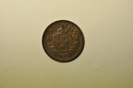 Switzerland; Rappen 1936-B | European Coins