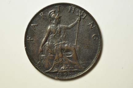 Great Britain; Farthing 1898 AU | European Coins