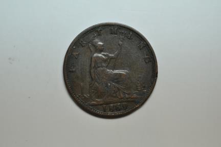 Great Britain; Farthing 1869 VF+ | European Coins