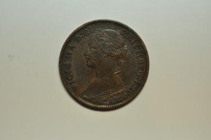 Great Britain; Farthing 1869 VF+ | European Coins
