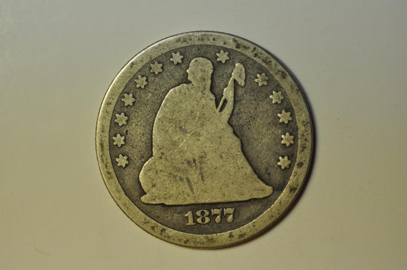 USA Seated Liberty Quarter Dollar 1877 S | Quarters
