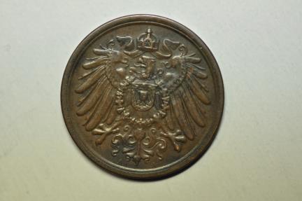 Germany Empire; Copper 2 Pfennig 1904-A | European Coins