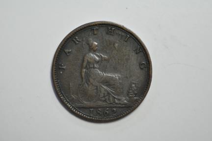 Great Britain; Farthing 1862 | European Coins