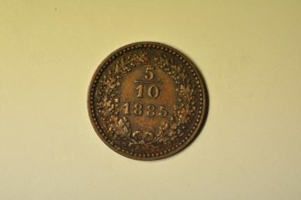 Austro-Hungarian Empire; 5/10 Kreuzer 1885 XF | European Coins