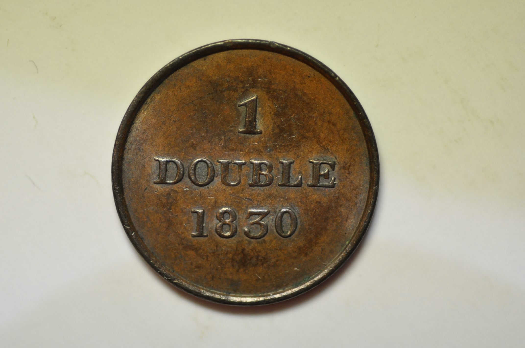 Guernsey; Double 1830 AU/UNC | European Coins