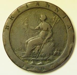 Great Britain Copper Penny 1797 | European Coins
