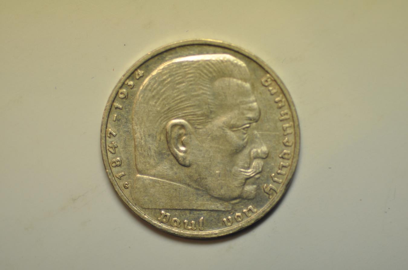 Germany; 2 Reichsmark 1938-G | European Coins