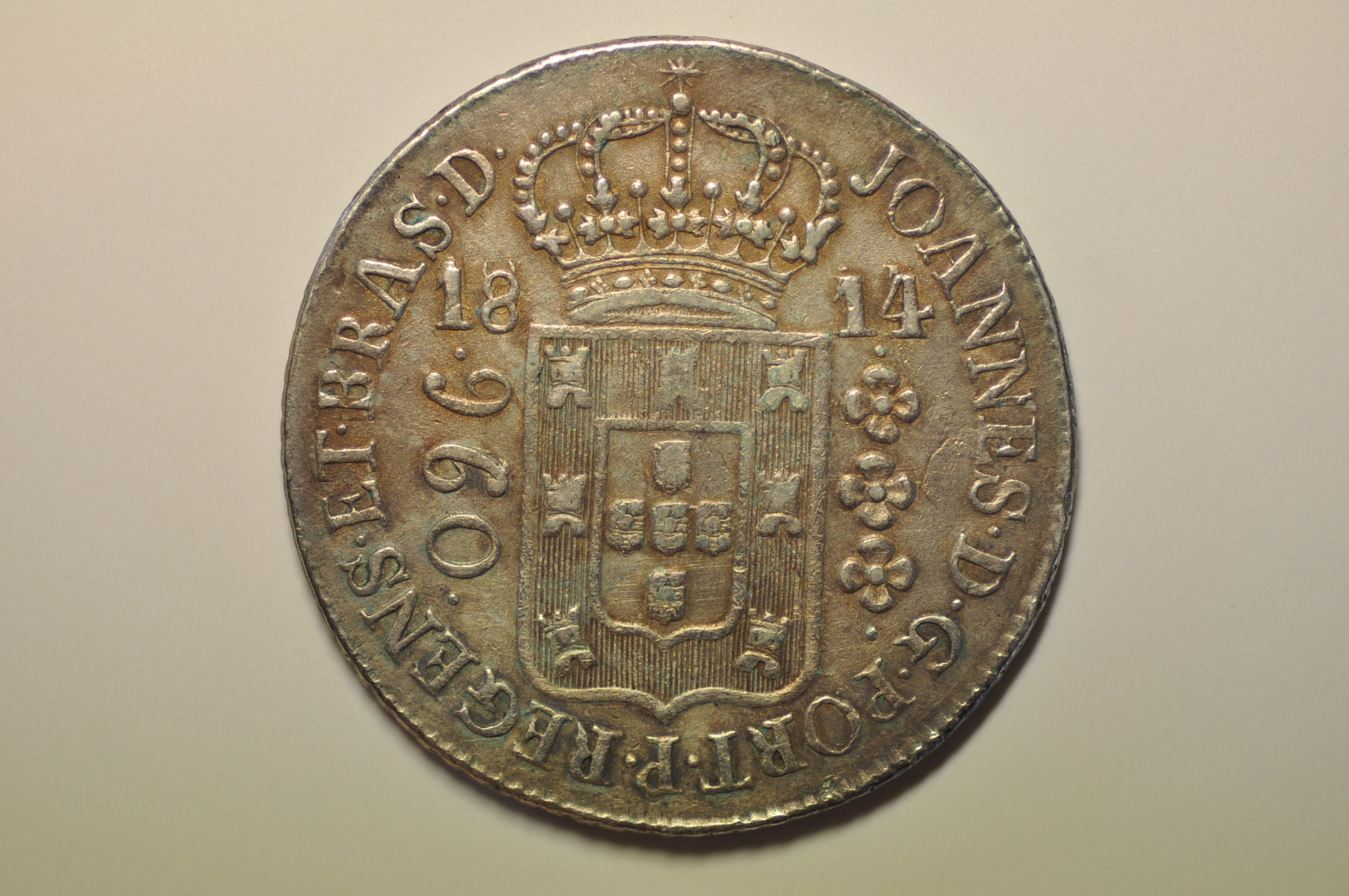 Brazil; Silver 960 Reis 1814-B | South American Coins